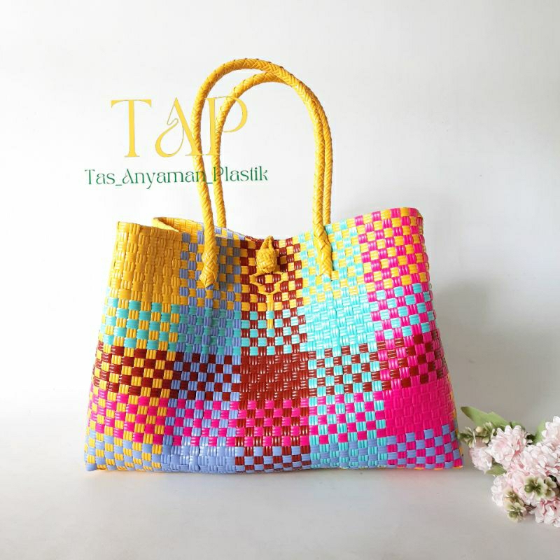 Jual Tas Jali Wanita Anyaman Premium Jumbo Besar READY | Shopee Indonesia