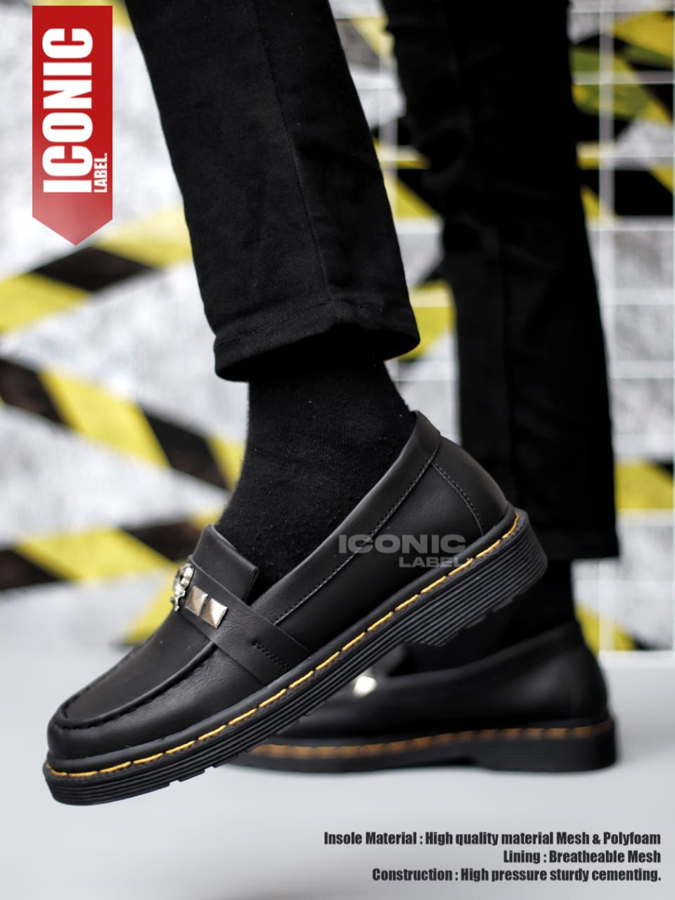 Jual Sepatu Loafers Pantofel Formal Docmart Slip On Pria Kerja | Shopee ...