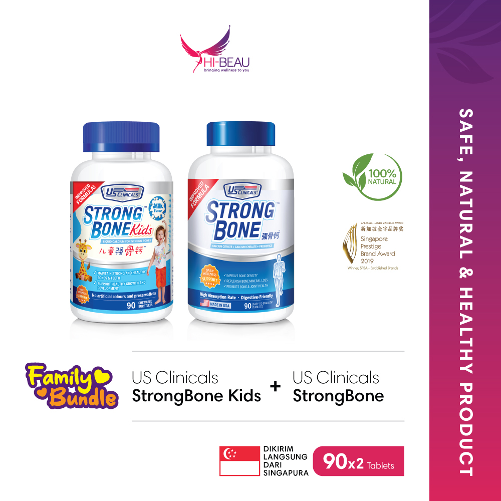 Jual [Family Bundle] US Clinicals StrongBone 90s & US Clinicals ...