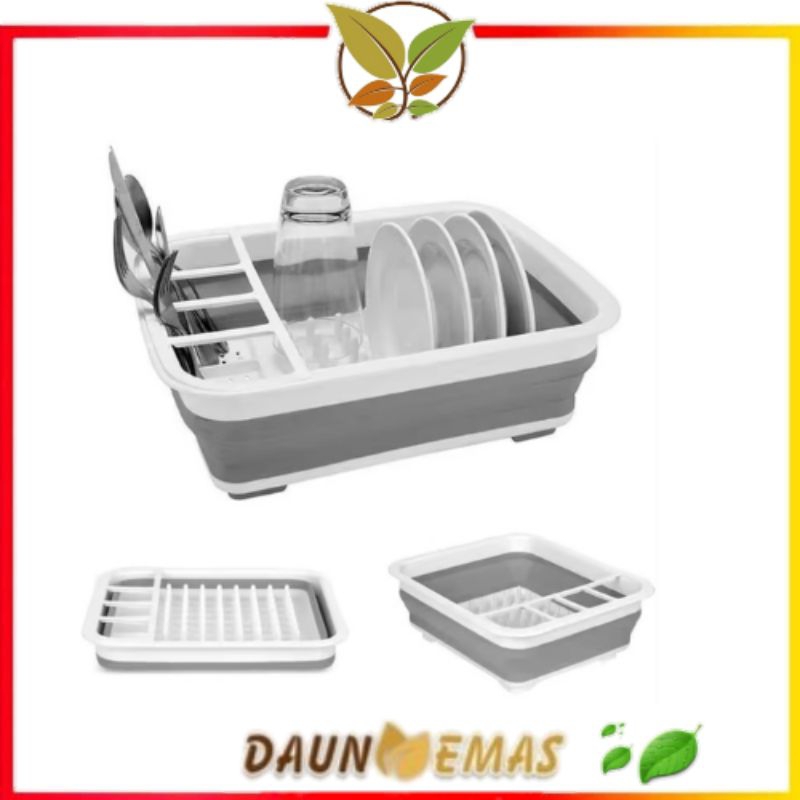Jual Rak Cuci Piring Lipat Baskom Cuci Piring Lipat Serbaguna Portable ...
