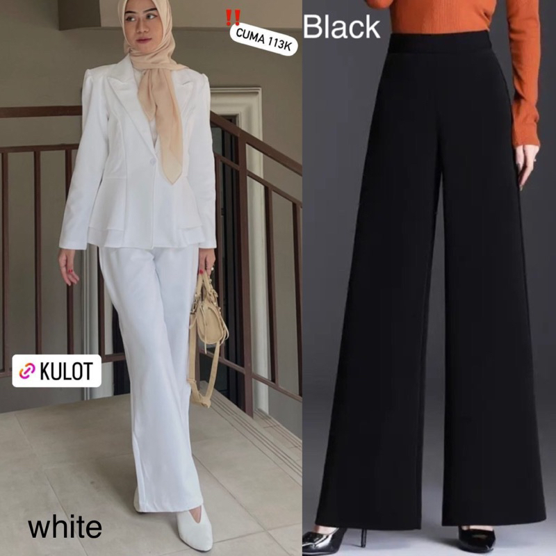 Jual CELANA KULOT PANJANG FORMAL KANTOR WANITA (L119) | Shopee Indonesia