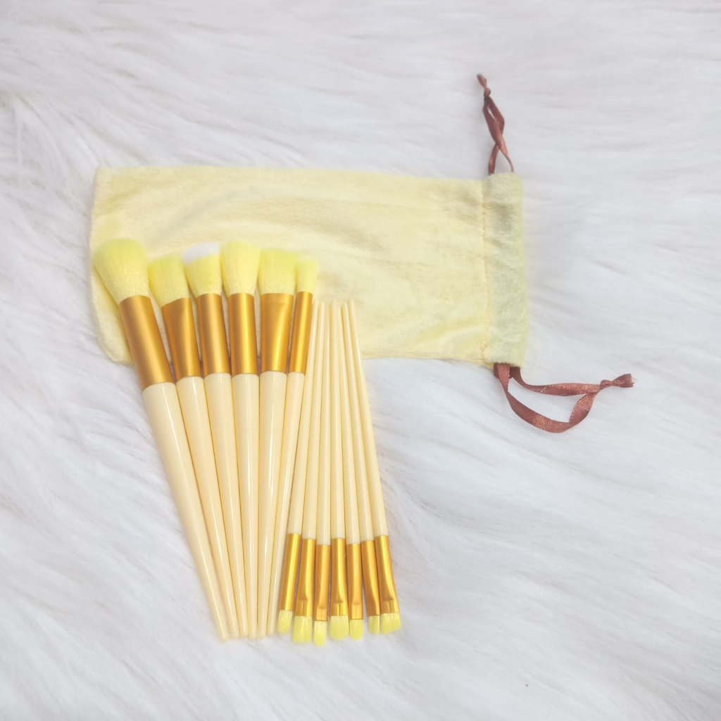 Jual Kuas Make Up Set 13pcs + Pouch / Brush Set Kosmetik isi 13 Super ...