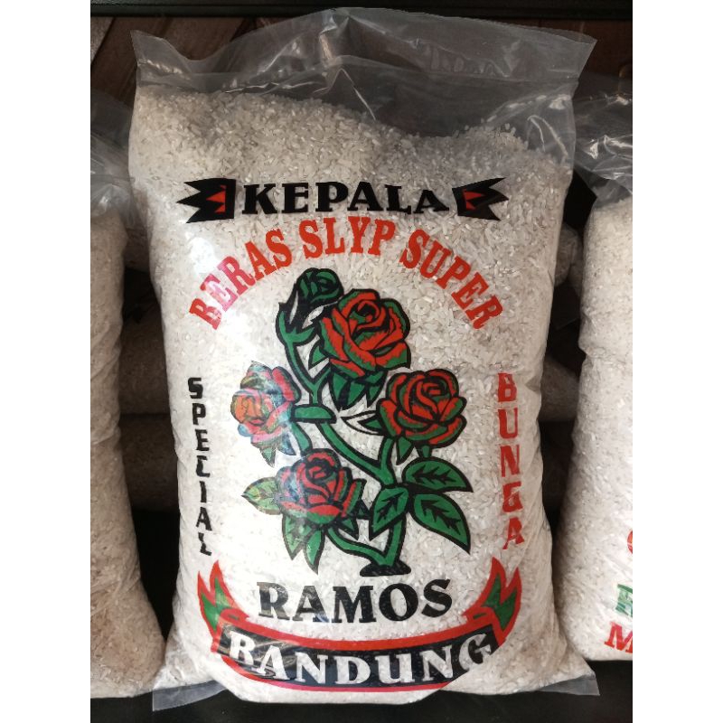 Jual beras kemasan bunga ramos bandung 5 liter | Shopee Indonesia