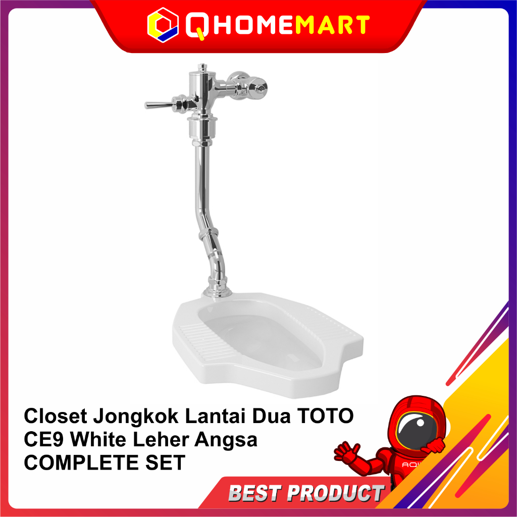 Jual CLOSET JONGKOK TOTO CE9/TV150NWV12J WHITE / MONOBLOK COMPLETE SET | Shopee Indonesia