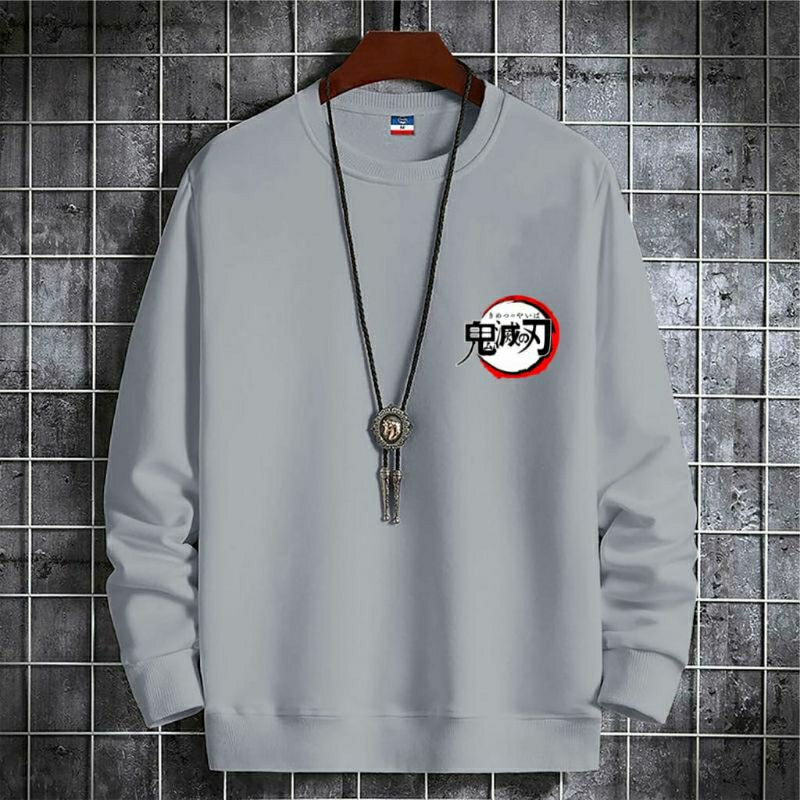 Jual Baju Sweater Pria Logo Kanji Jepang Terbaru II Crewneck Sweater ...