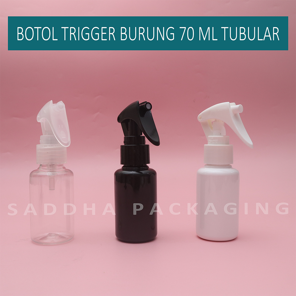 Jual Botol Trigger Burung 70ml TUBULAR / Botol 70 ml Trigger PET TEBAL ...
