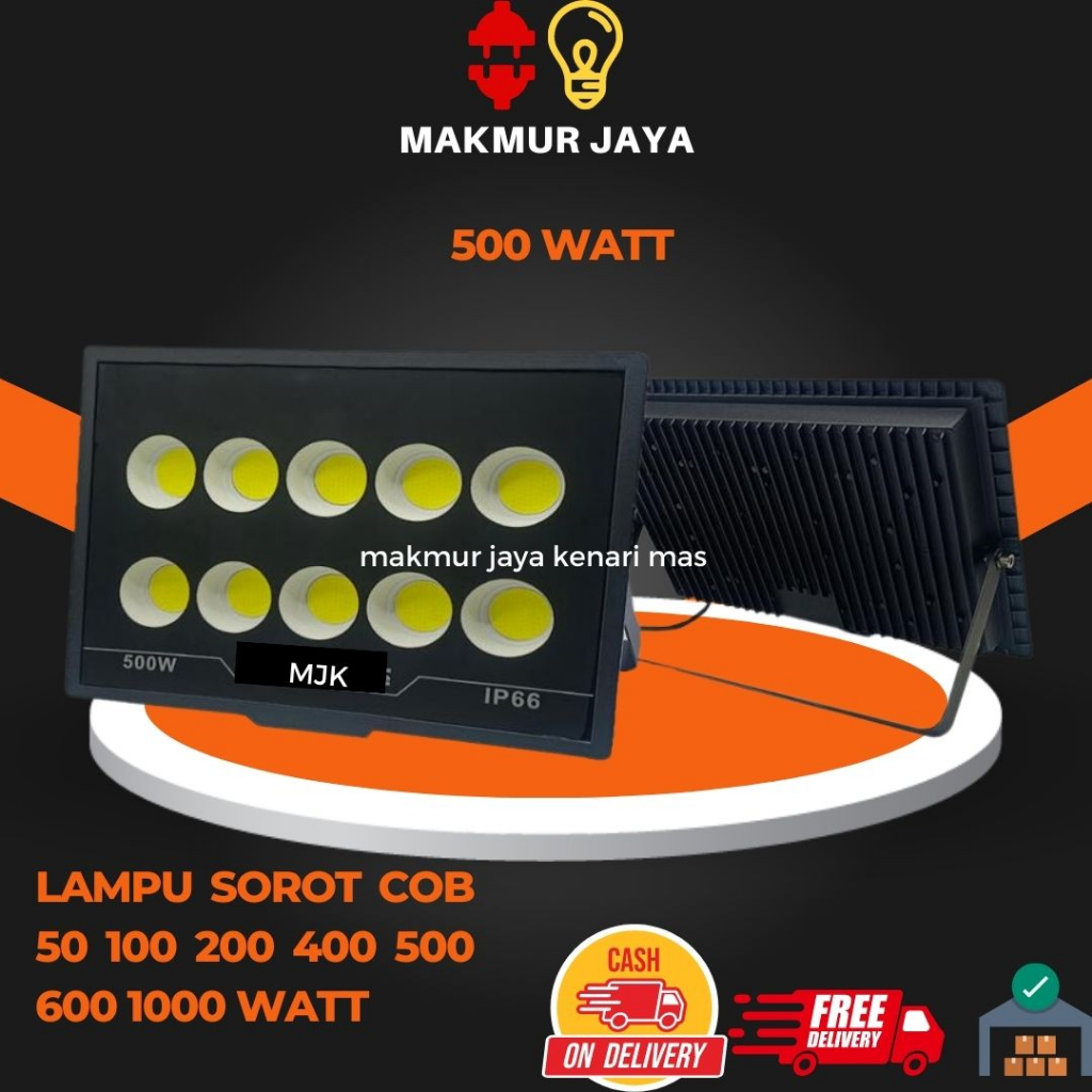 Jual sorot led cob 500w 500watt 8mata tembak led 500 watt flood light 500 w 220voltLampu Sorot ...