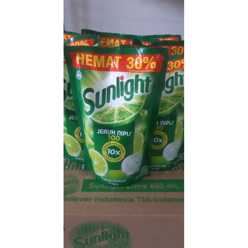 Jual sunlight sabun cuci piring jeruk nipis higienis anti bau extra lembut 650ml | Shopee Indonesia