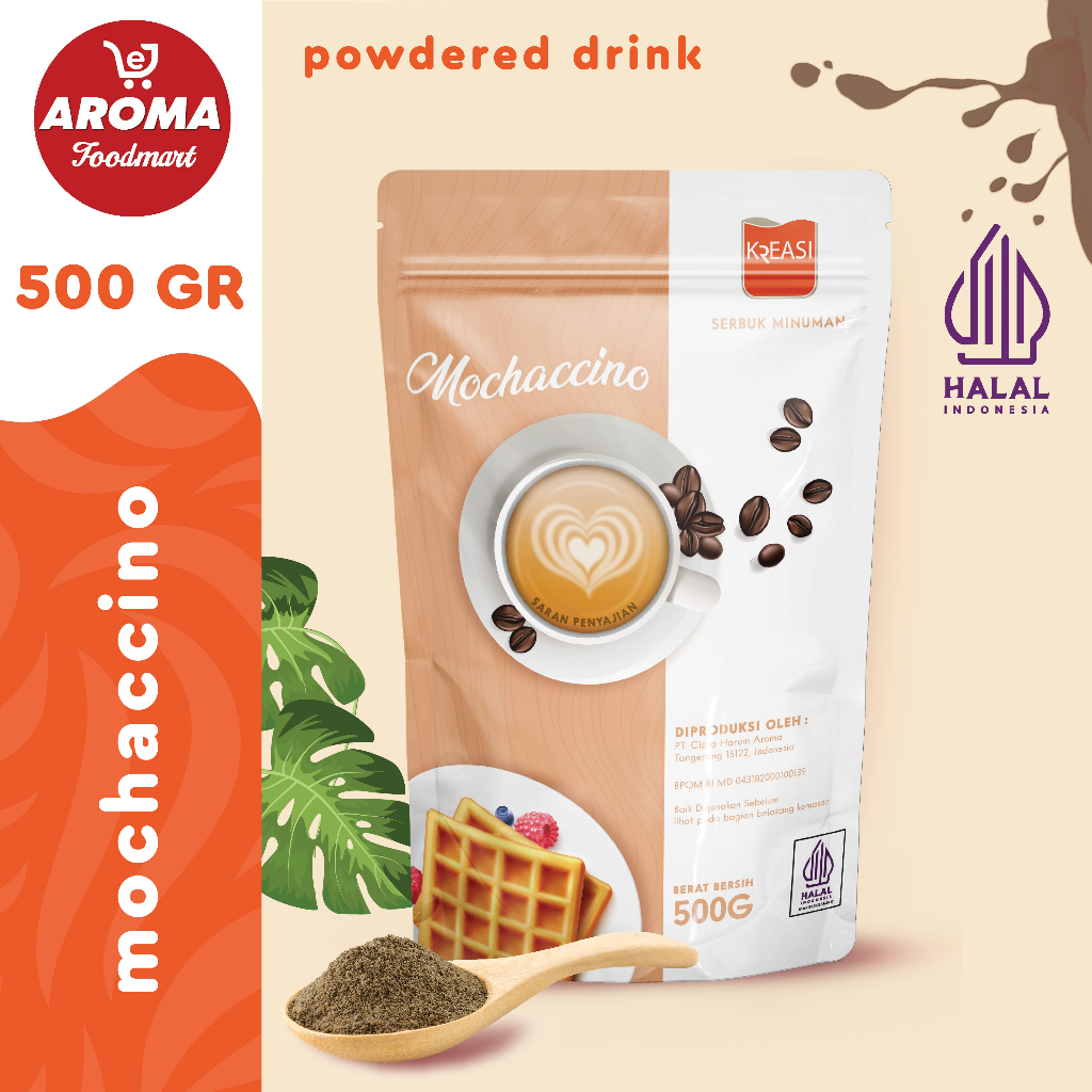 Jual Kreasi Bubuk Mochaccino 500gr / Serbuk Kopi Mocha Mochaccino ...