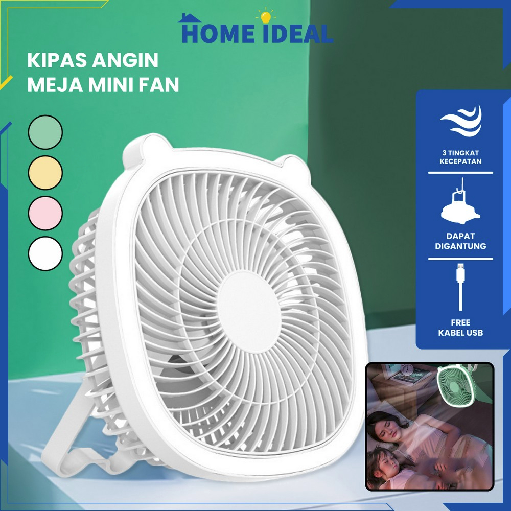 Jual Kipas Angin Portable Meja Usb Cas Tidak Berisik ada Lampu / Kipas ...