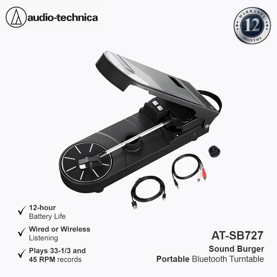 Jual Audio-Technica AT-SB727 Portable Bluetooth Turntable | Shopee Indonesia