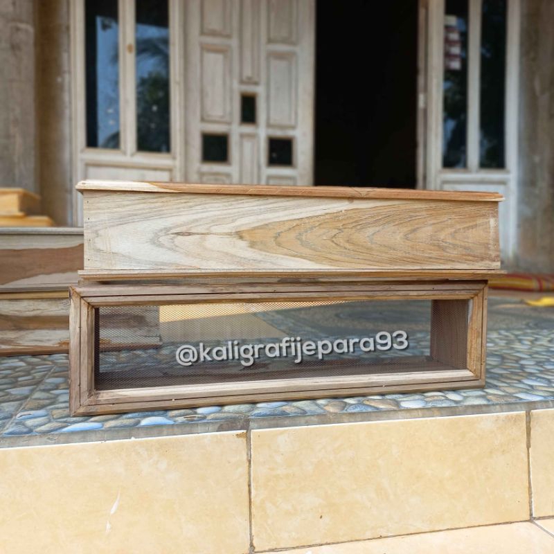 Jual Loster Kayu Jati, Roster Kayu Jati 75cm, Angin-Angin Rumah ...