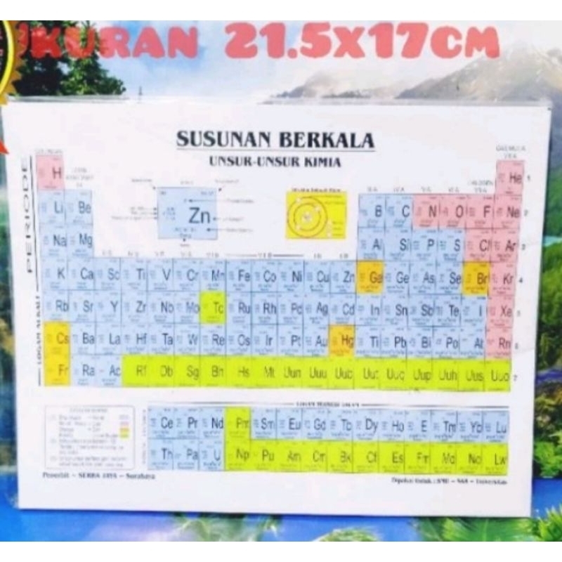 Jual tabel periodik atau susunan berkala | Shopee Indonesia