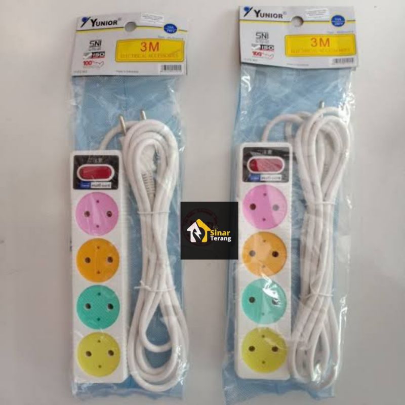 Jual Stop Kontak Terminal Multicord Yunior 3/4/5 Lubang Panjang 3 Meter ...