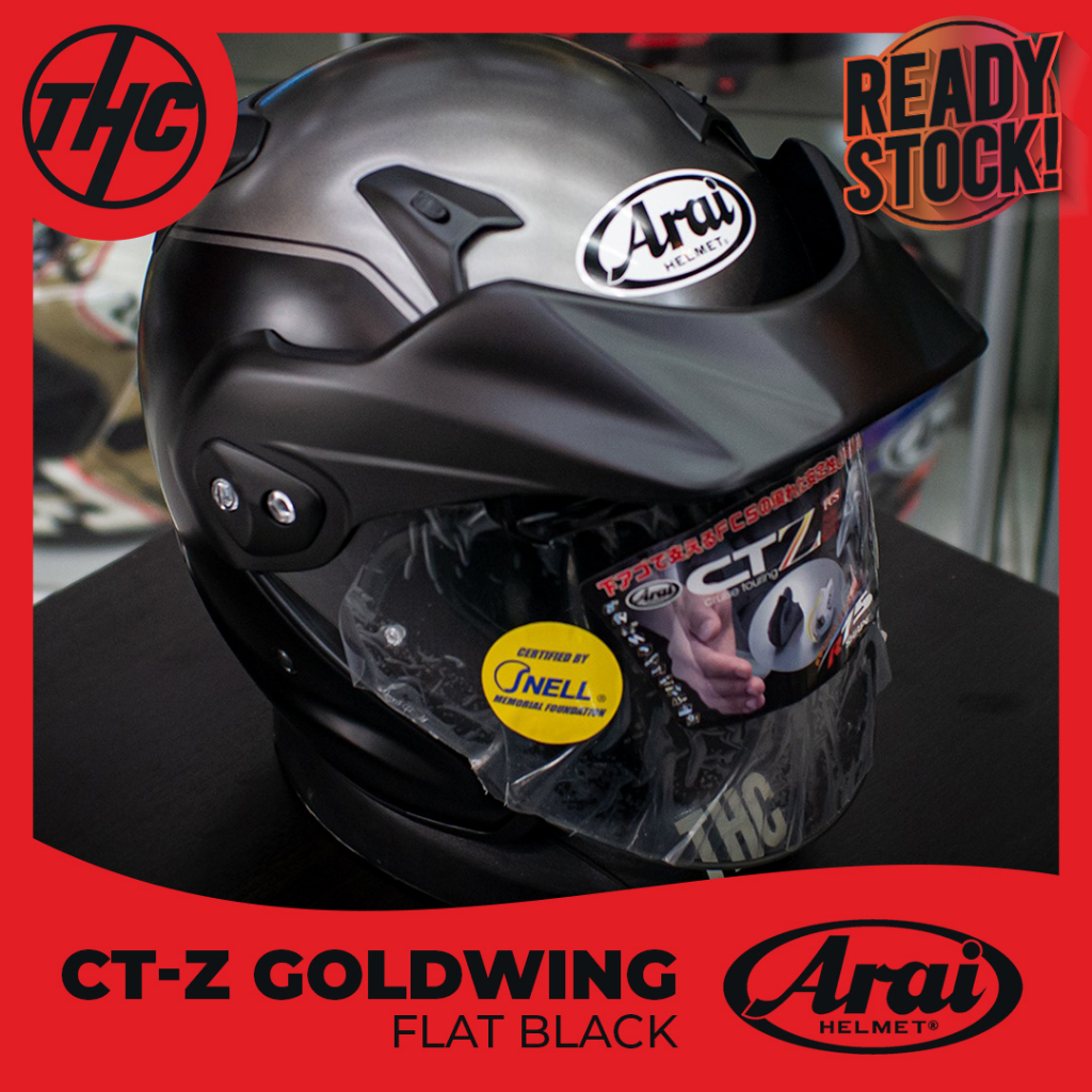 Jual ARAI CT-Z GOLDWING FLAT BLACK | Shopee Indonesia