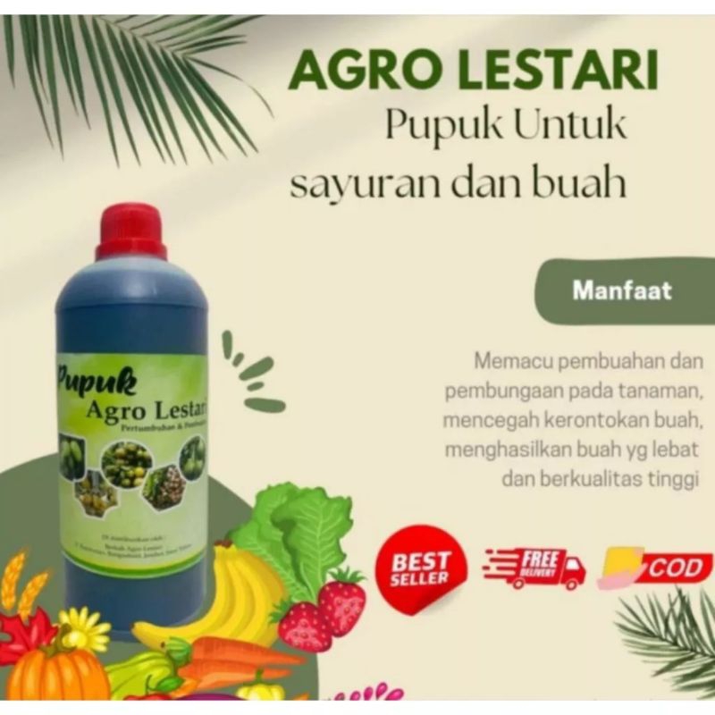 Jual Pupuk Organik Cair - Pupuk Agro Lestari Kemasaan 1 Ltr Pupuk Penyubur Dan Pelebat Buah dan ...