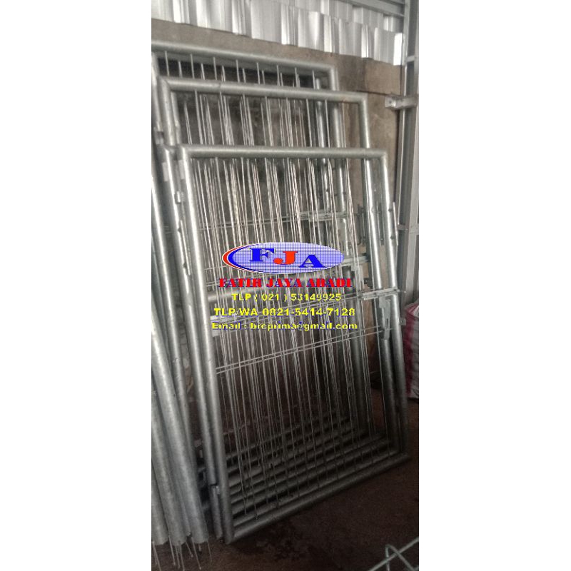 Jual Pintu pagar BRC tunggal T 120 x L 100 hotdip galvanized | Shopee ...