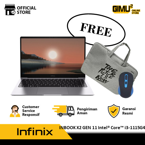 Jual INFINIX INBOOK X2 GEN 11 Intel® Core™ i3-1115G4 14"FHD Display/8GB ...