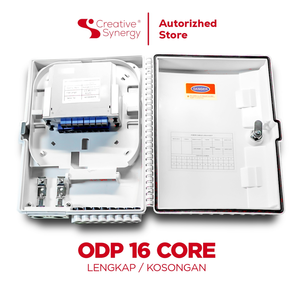 Jual ODP fat 16 Core Double Lock Lengkap - ODP Pole lengkap pasif box 1 ...