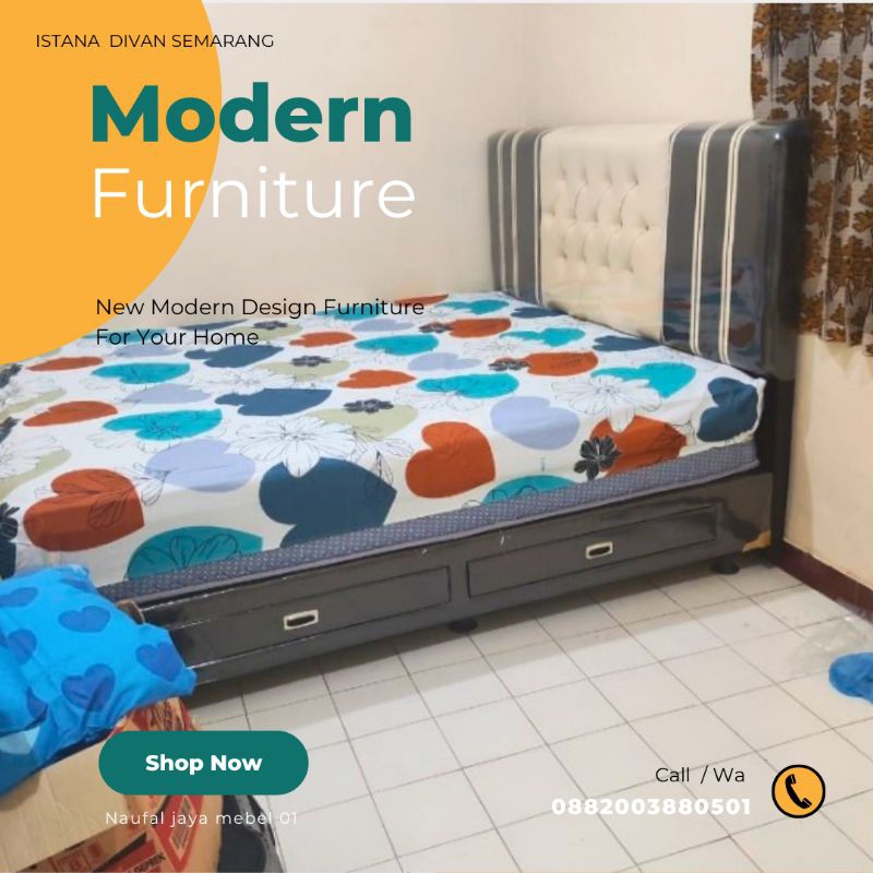 Jual Divan,Dipan minimalis ( laci besar, box 30cm ) | Shopee Indonesia