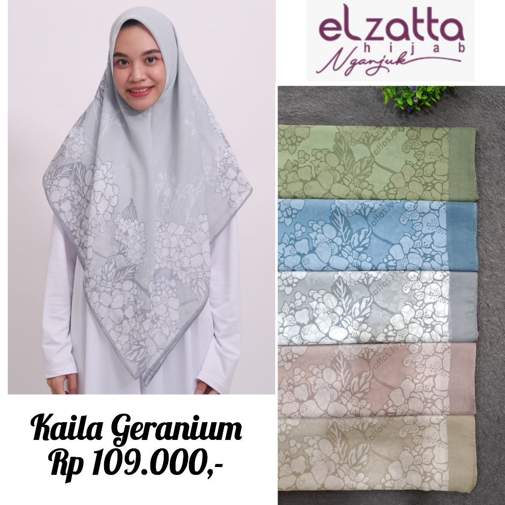 Jual NEW COLLECTION ELZATTA HIJAB KAILA GERANIUM | Shopee Indonesia