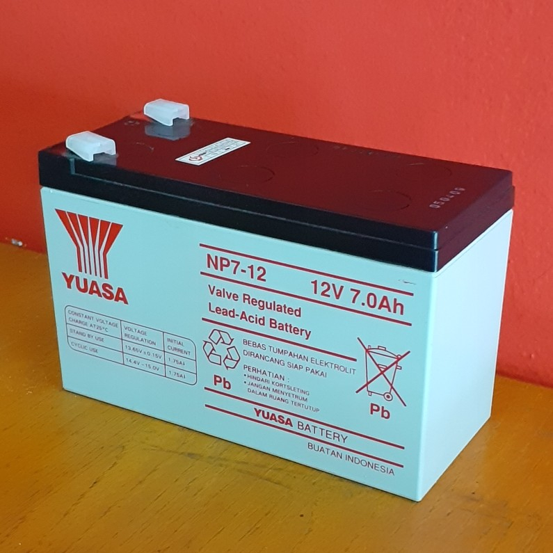 Jual Aki(baterai) kering (MF battery)Yuasa 12v 12v7ah 7 Ampere UPS | Shopee Indonesia