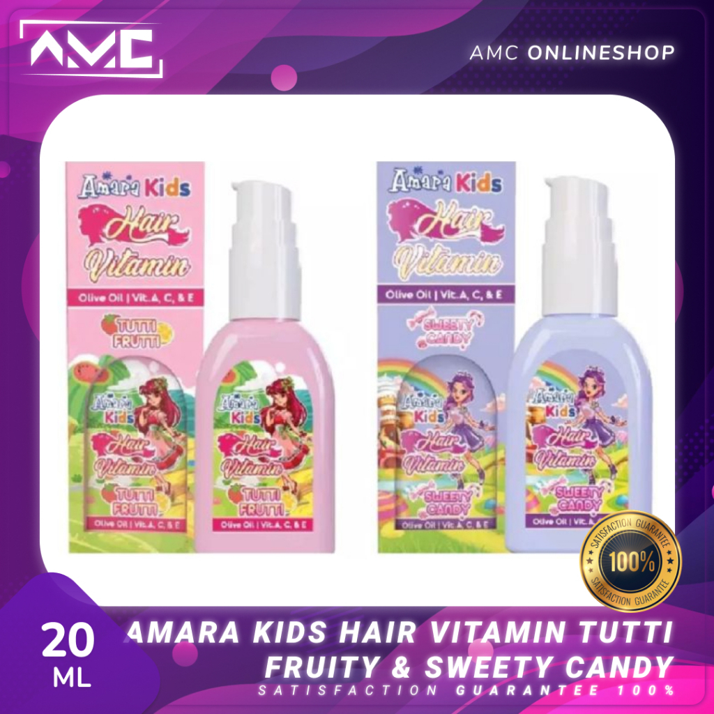 Jual Amara Kids Hair Vitamin Olive Oil, Vit A, C, & E - Vitamin Rambut ...