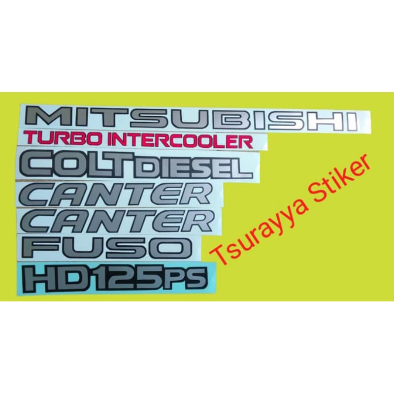 Jual STIKER MOBIL TRUK FUSO MITSUBISHI TURBO INTERCOOLER COLT DIESEL ...