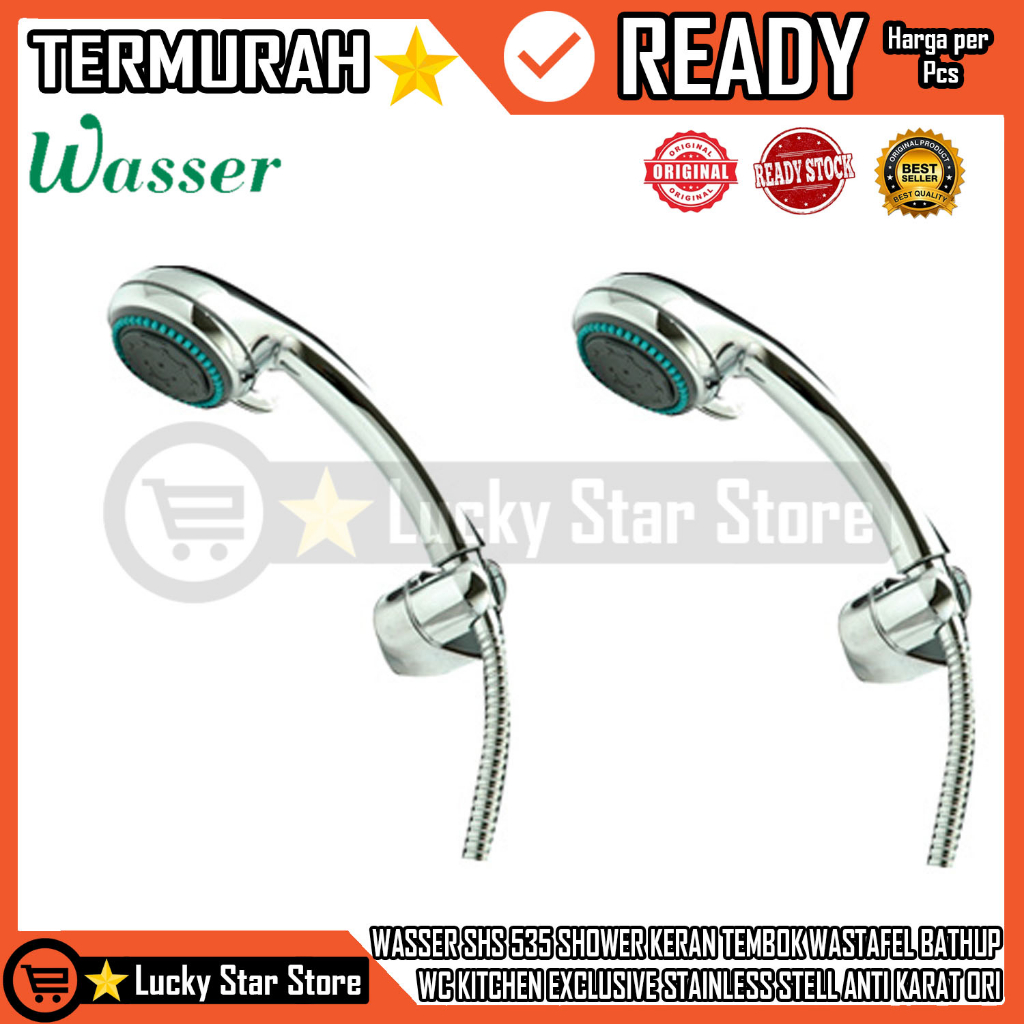 Jual WASSER HAND SET SHOWER SHS 535 KERAN AIR PANCURAN SOWER STAINLESS ...