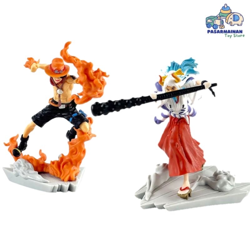 Jual Action Figure One Piece Senkozekkei Portgas D Ace Senkozekkei Yamato miniatur Pajangan ...