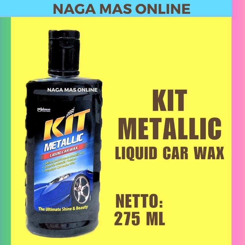 Jual KIT METALLIC LIQUID CAR WAX 275 ML / POLISH MOBIL / KIT WAX MOBIL ...