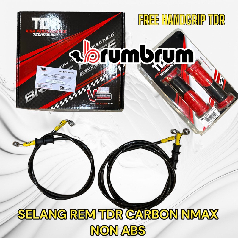 Jual SELANG REM TDR CARBON SET DEPAN BELAKANG YAMAHA NMAX NON ABS | Shopee Indonesia