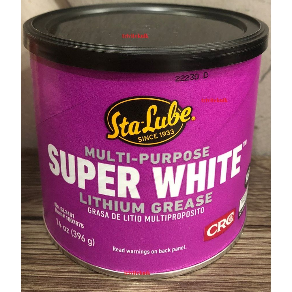 Jual White Lithium Grease Sta Lube,CRC sl3151 gemuk putih | Shopee ...