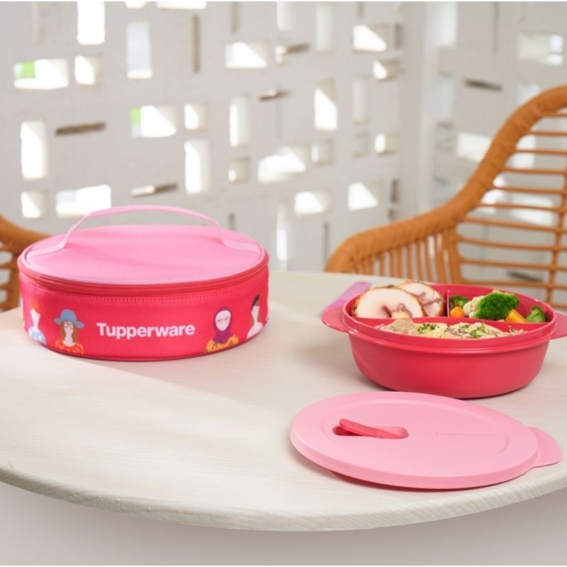 Jual fancy cwl - tempat makan set - wadah bekal makanan - bulat - murah ...
