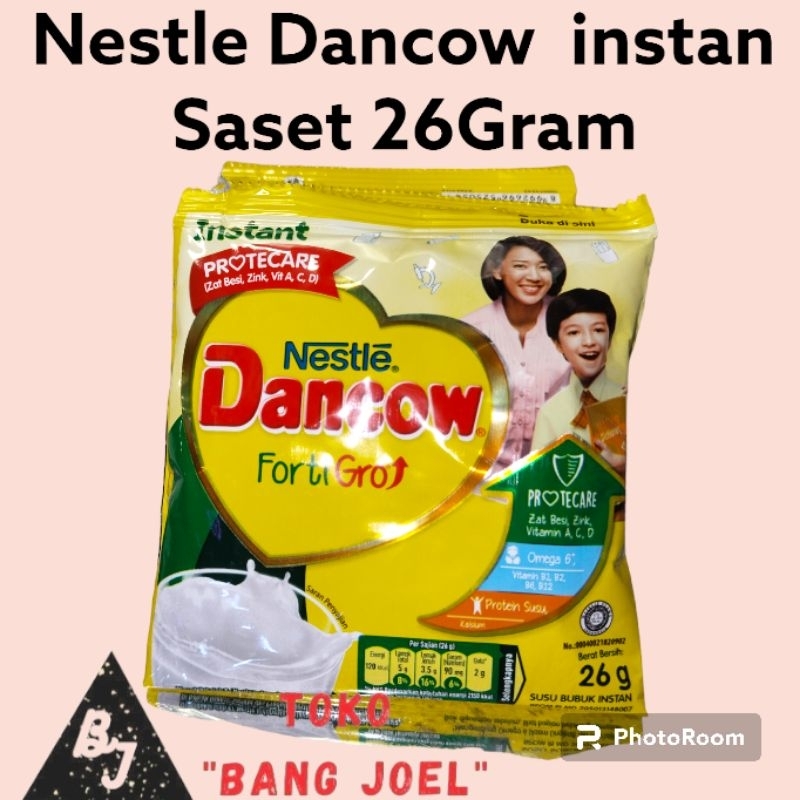Jual Nestle Dancow Instan Saset 26 Gram / Susu Bubuk Dancow FortiGrow ...