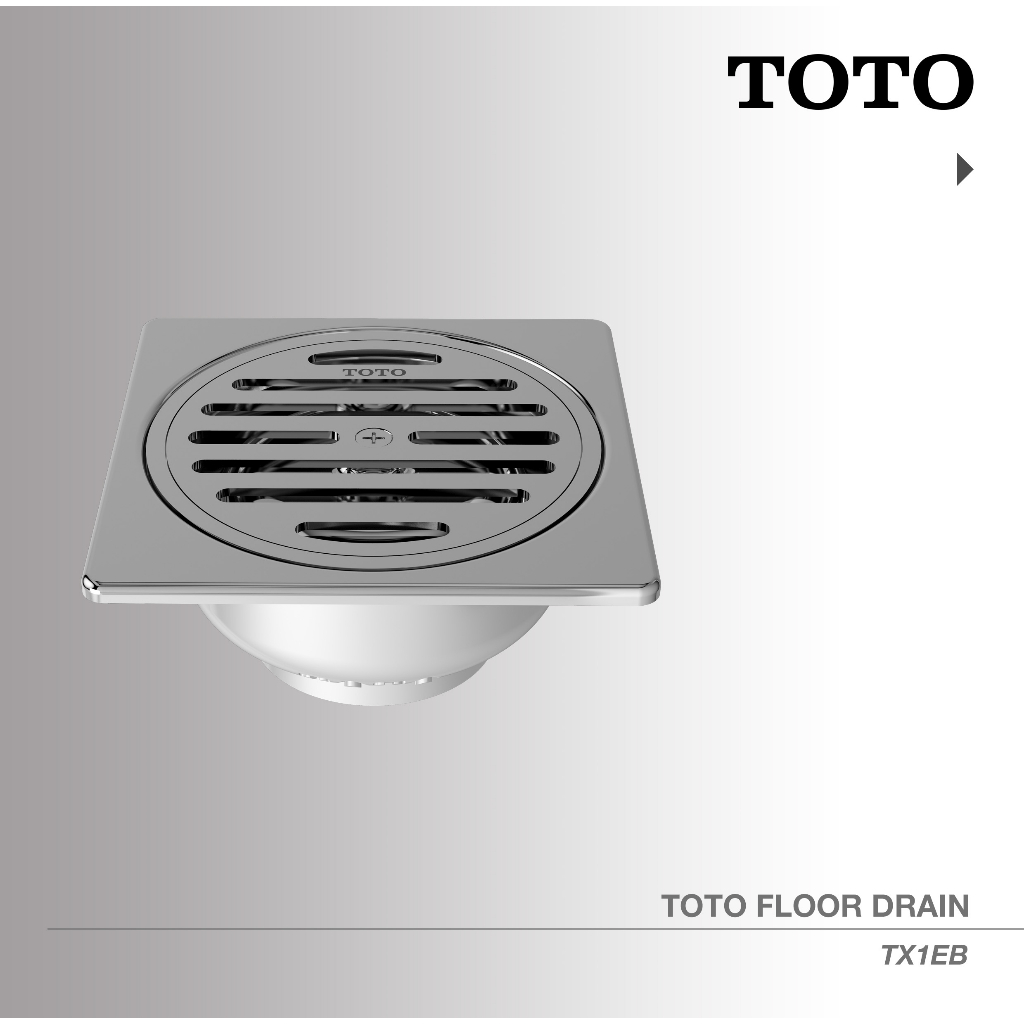 Jual TOTO Floor Drain With Square Flange / Floor Drain TX1EB | Shopee Indonesia