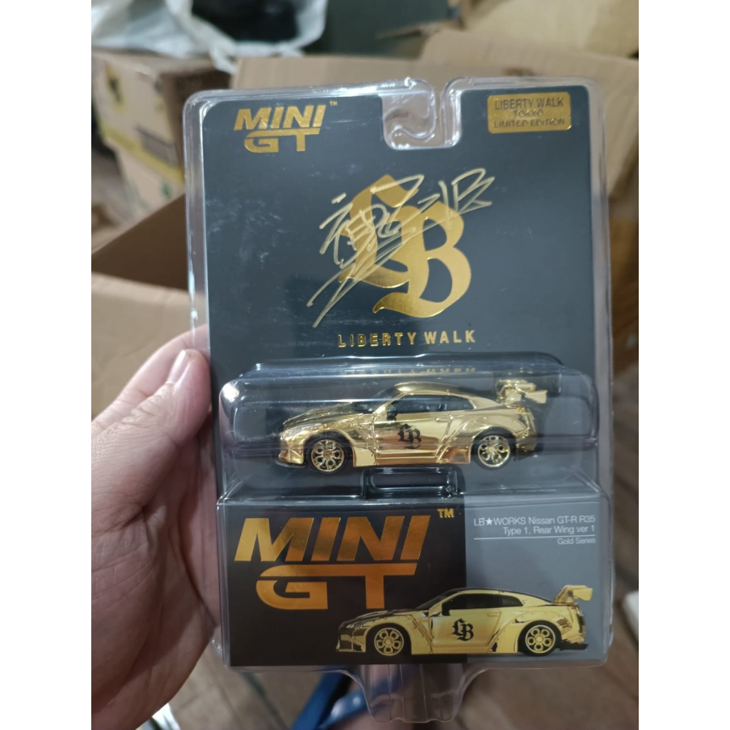 Jual Mini GT LBWK Nissan 35GT-R R35 Gold Tokyo Signature Wataru Kato ...