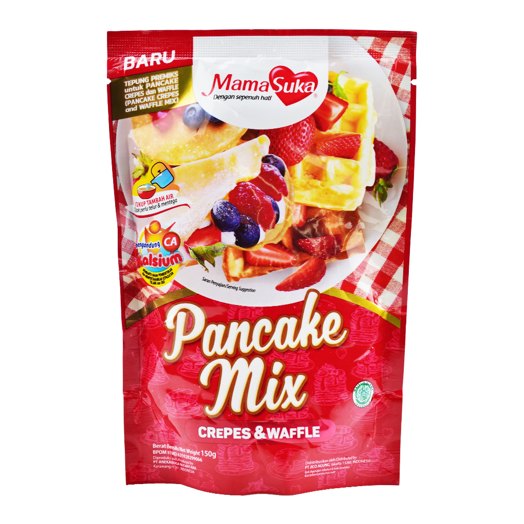 Jual Tepung Pancake Crepes Wafel MAMASUKA PANCAKE MIX 150 gr | Shopee Indonesia