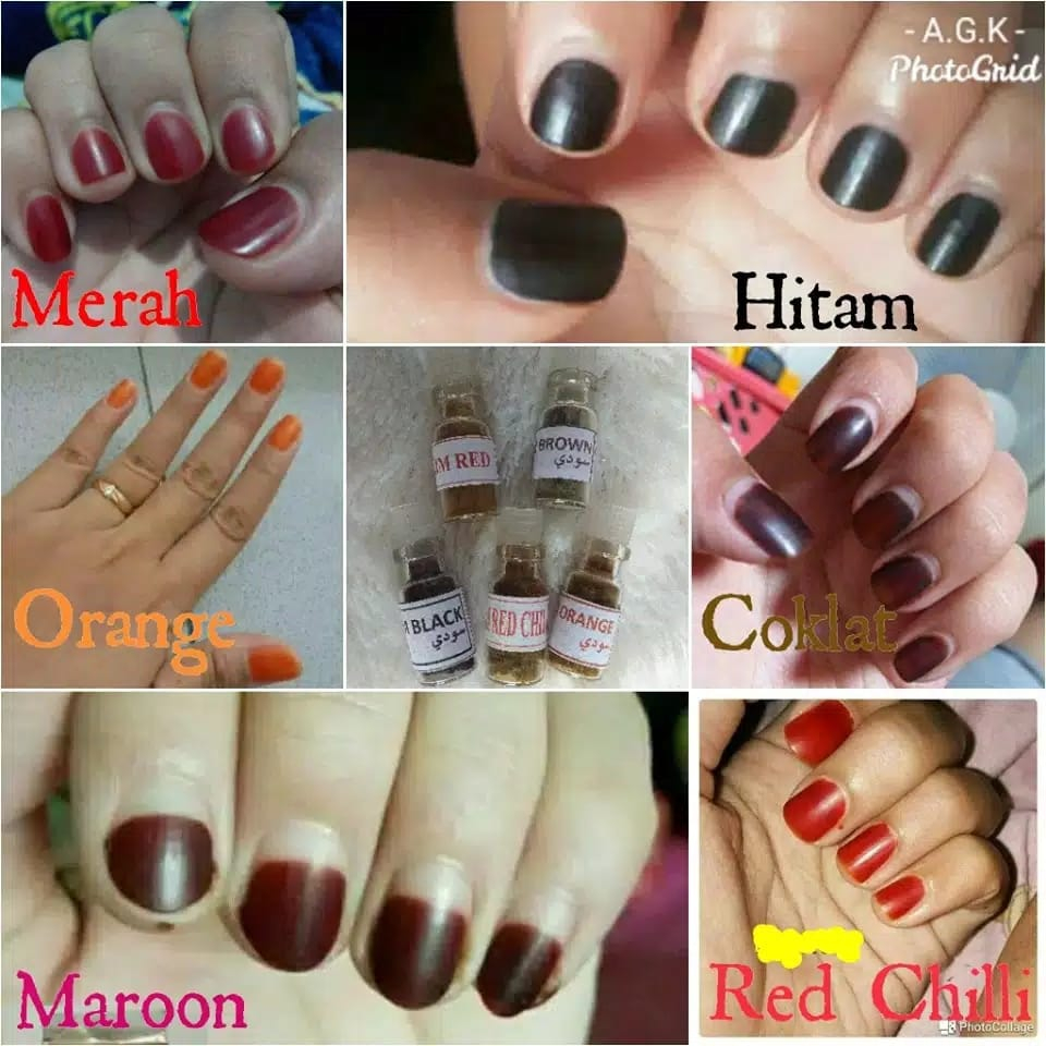 Jual Kutek Bubuk Muslimah/ Henna Bubuk Pacar Kuku Muslim / Nail Henna ...