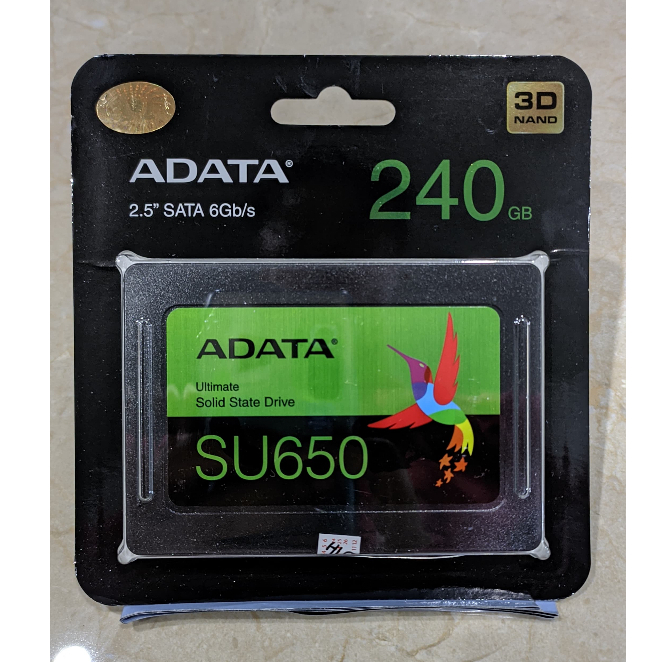 Jual SSD 240GB 2,5" ADATA SU650 3D NAND | Shopee Indonesia