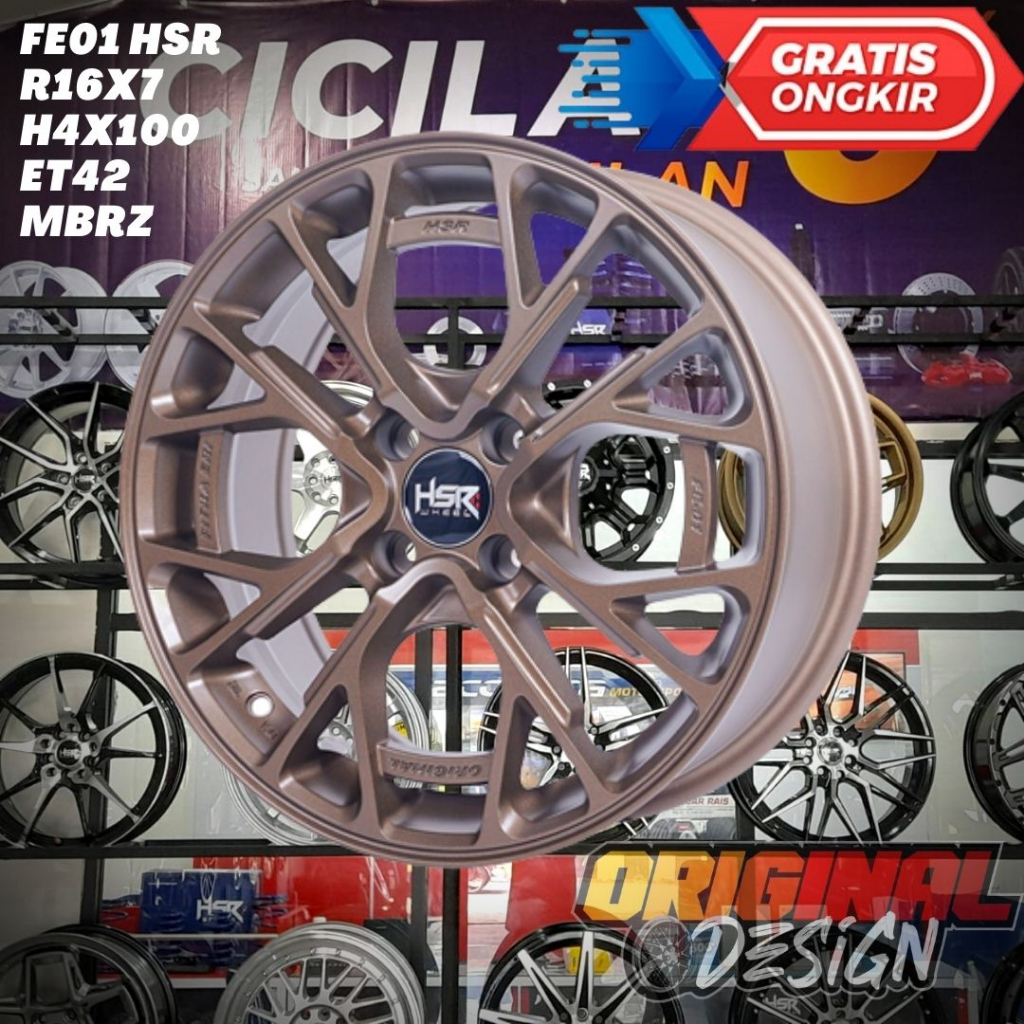 Jual Velg Mobil Racing Ring 16 HSR FE01 R16 Untuk Datsun Go , Go+ , Panca | Shopee Indonesia