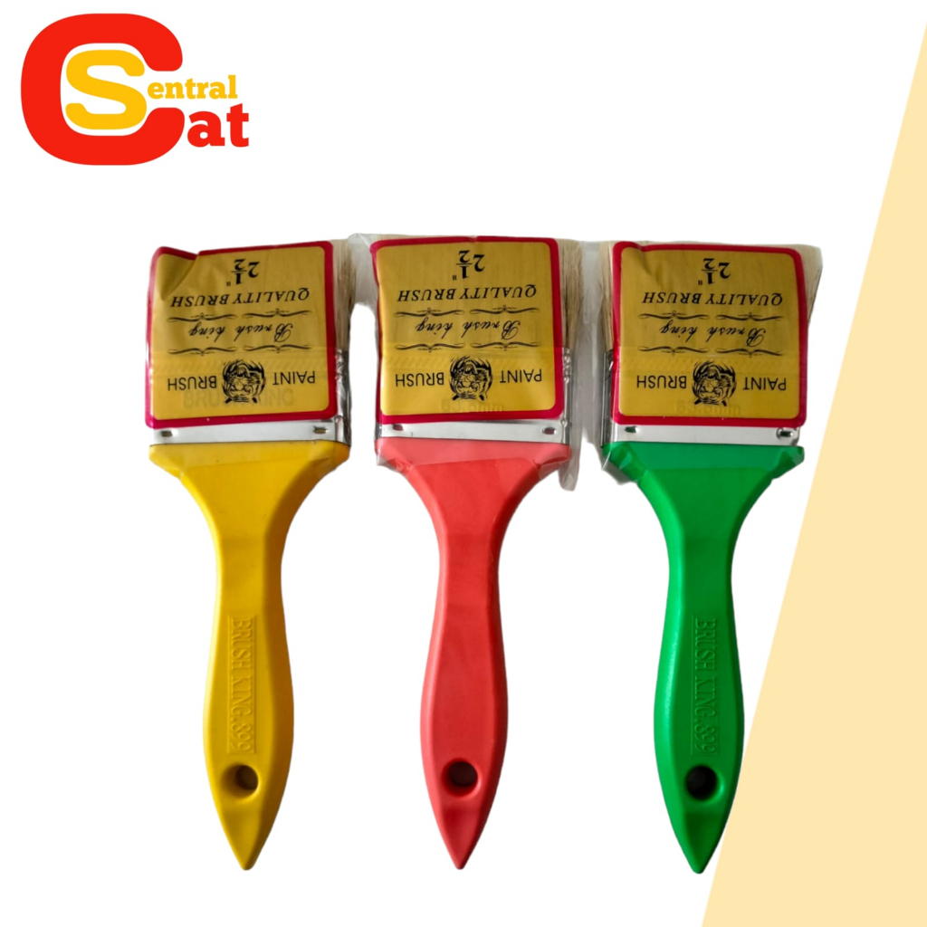 Jual Kuas Cat Tembok Gagang BRUSH KING / Koas Cet Gagang 2,5 INCHI | Shopee Indonesia