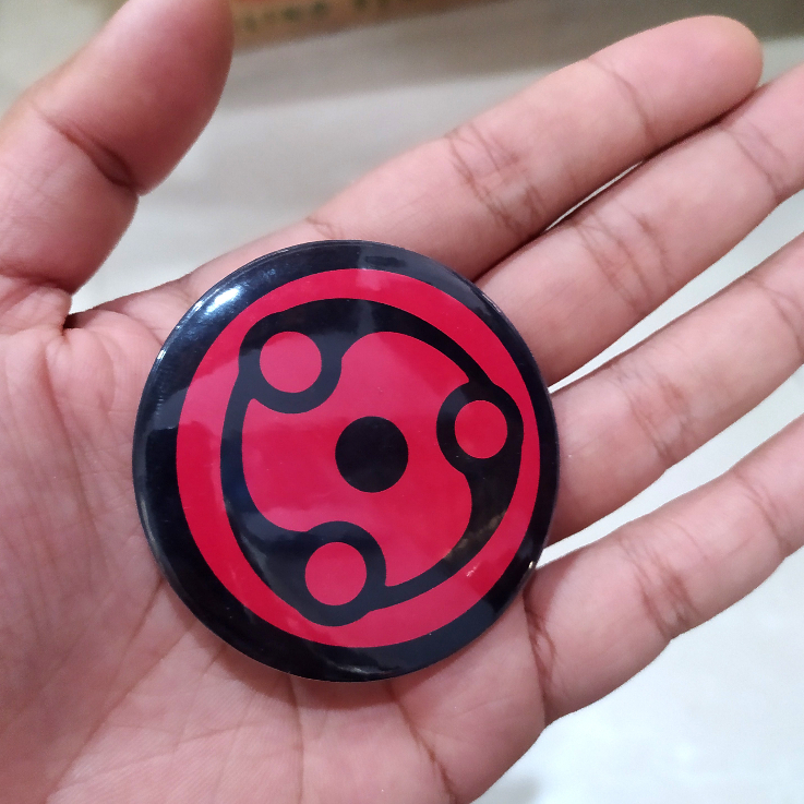 Jual Pinbros Mata Sharingan ukuran 5,8 cm | Shopee Indonesia