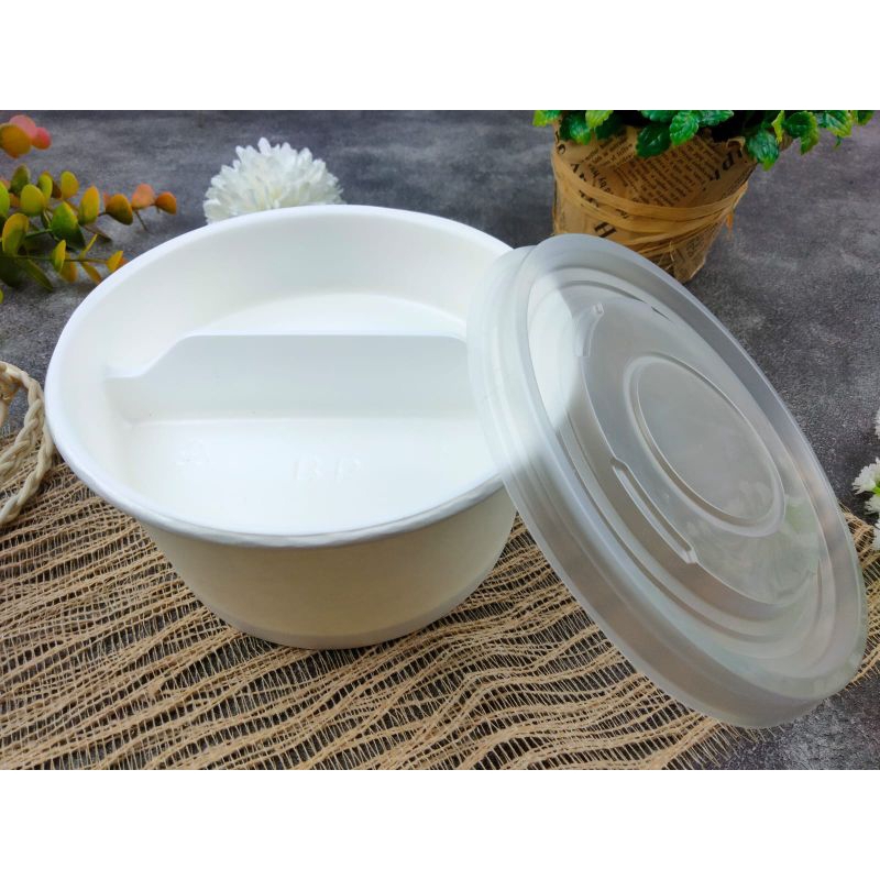 Jual Paper Bowl Sekat 2 Isi 5pcs / Cup Nasi / Mangkok Ricebowl | Shopee ...