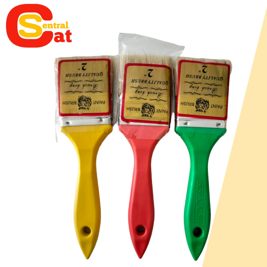 Jual Kuas Cat Tembok Gagang BRUSH KING / Koas Cet Gagang 2 INCHI | Shopee Indonesia