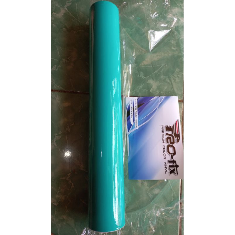 Jual STICKER SCOTLET PROFIX TURQUIS GLOSY meteran untuk lebar 45 cm ...