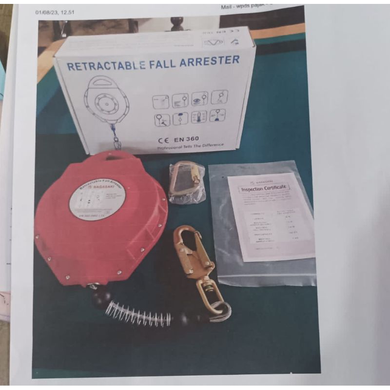 Jual Retractable Fall Arrester 6 meter Nagasaki | Shopee Indonesia