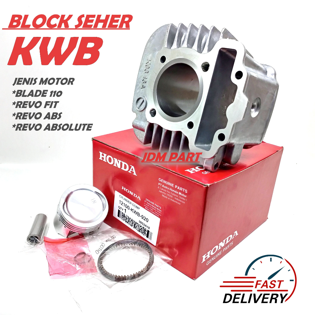 Jual PAKET BLOK SEHER KOMPLIT + RANTAI KETENG SET KWB HONDA REVO ABSOLUTE / REVO FIT KARBU ...
