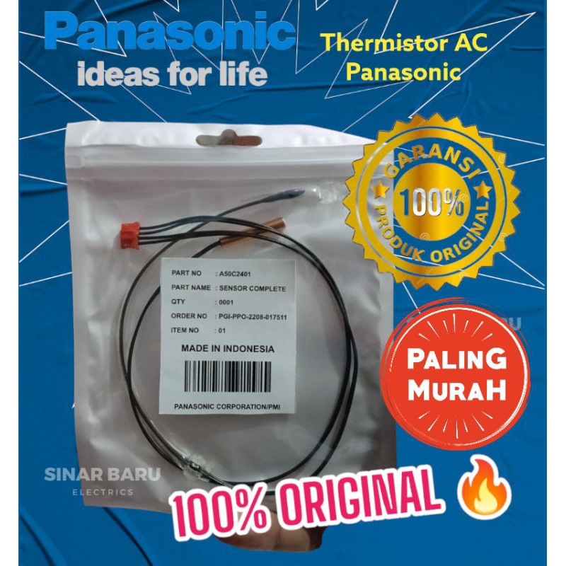 Jual SENSOR SUHU / THERMISTOR PANASONIC AC 100% Original R22 R32 R410 ...