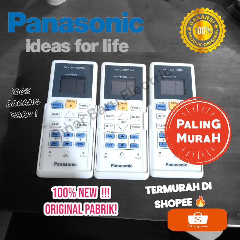 Jual REMOTE AC PANASONIC NANOE-G NANOE-X Original NEW 100% + Bracket ...